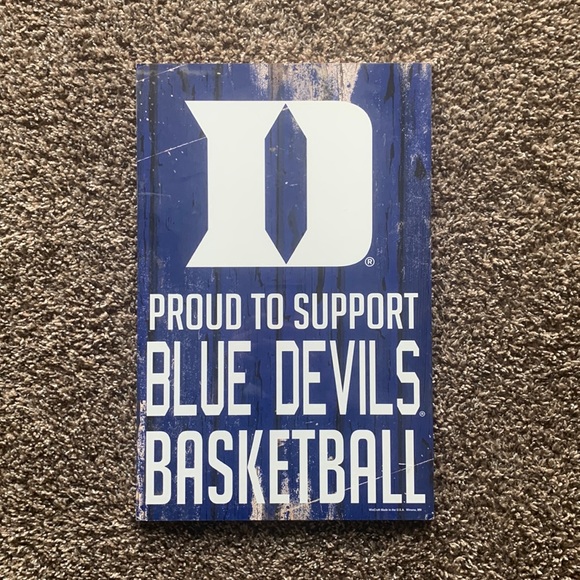 Art | Duke Blue Devils Sign Still In Plastic Wrap | Poshmark